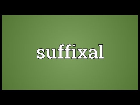 Suffixal Meaning