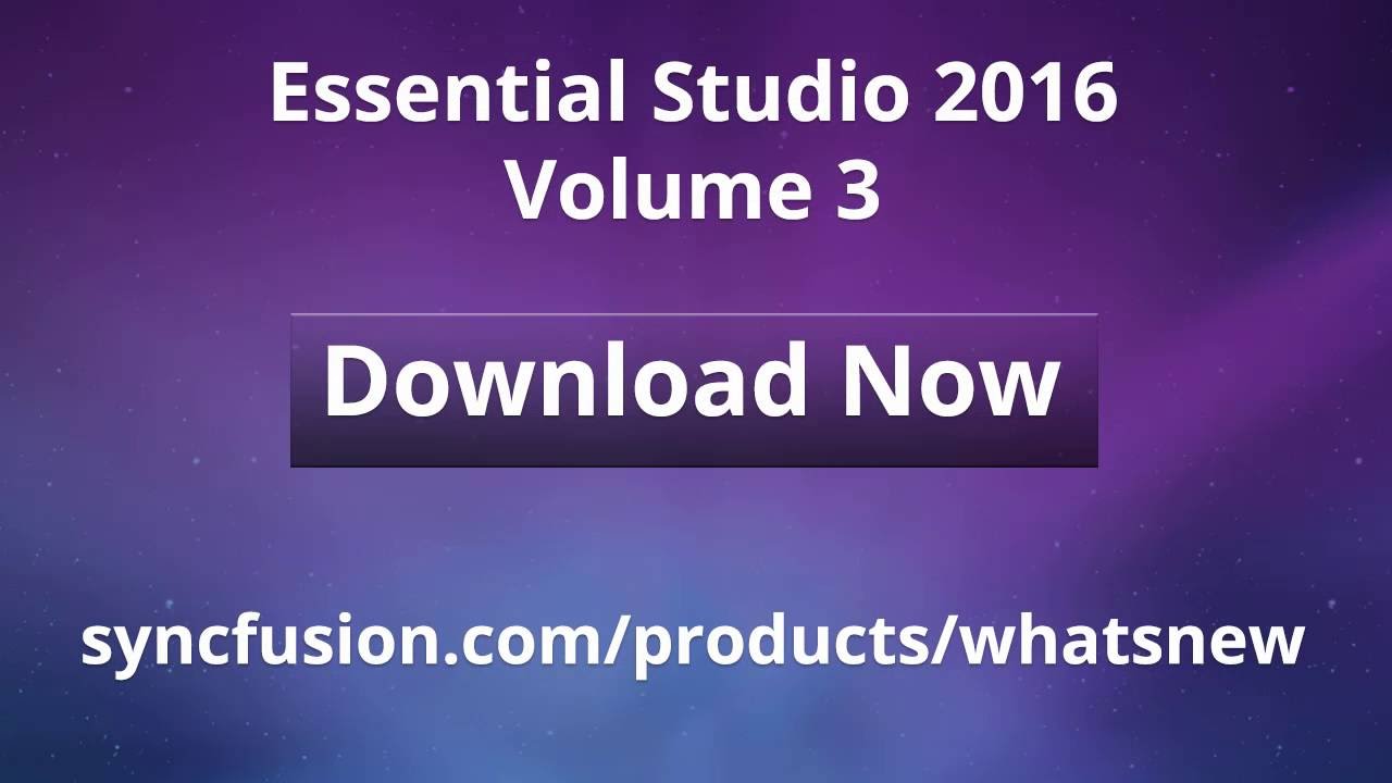 Quick Look: Essential Studio 2016 Volume 3 Updates