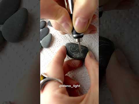 STONE ENGRAVING DESIGN WITH CUSTOMIZER ENGRAVING PEN