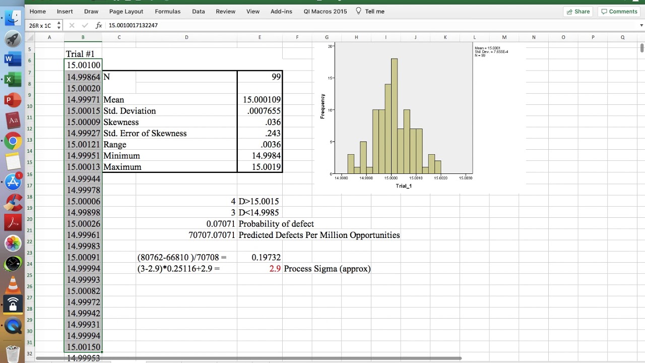 Stats & Probability: Six Sigma & Quality Control