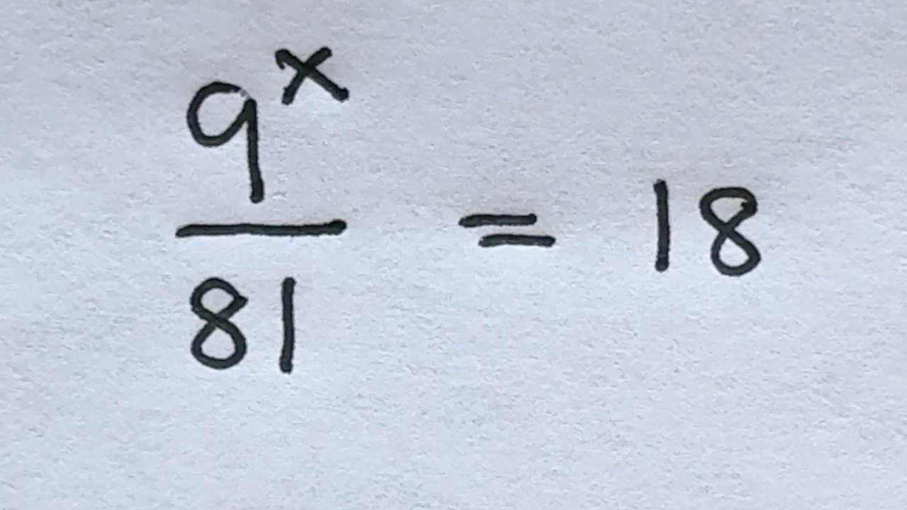 Solve for x in this nice exponential equation | Math Olympiad Mathematics