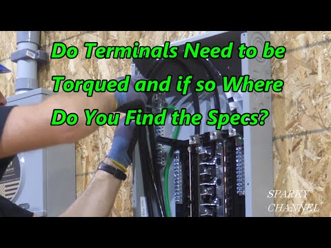 Do Load Center Terminals Need to be Torqued and Where to Find the Specs? 2020 NEC 110.14 (D)