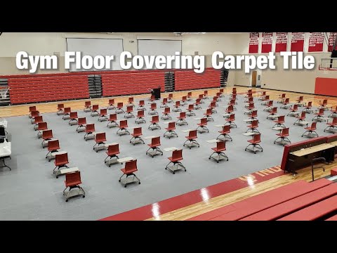 Gym Floor Covering Carpet Tiles - Gymnasium Floor Protection