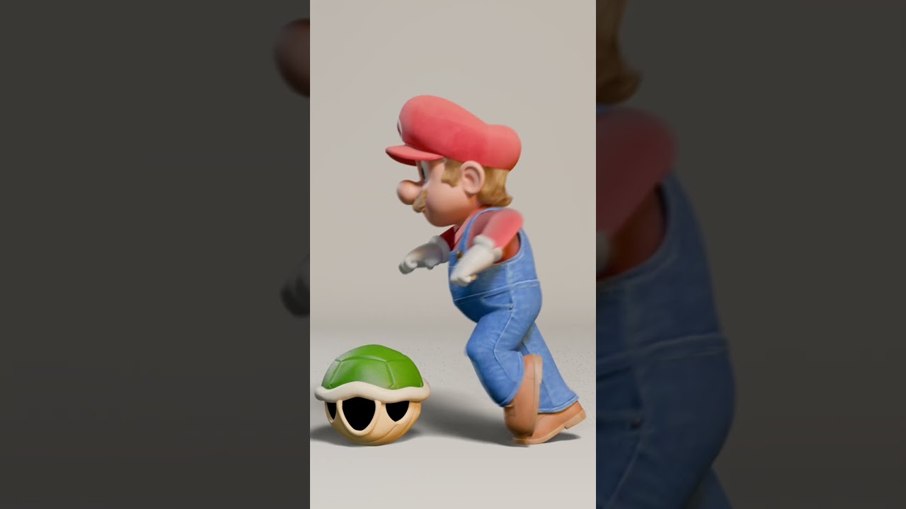 Mario’s Koopa Shell Kick (Animaton) Movie Mario model by @Awesome3D #animation #Mario #Nintendo