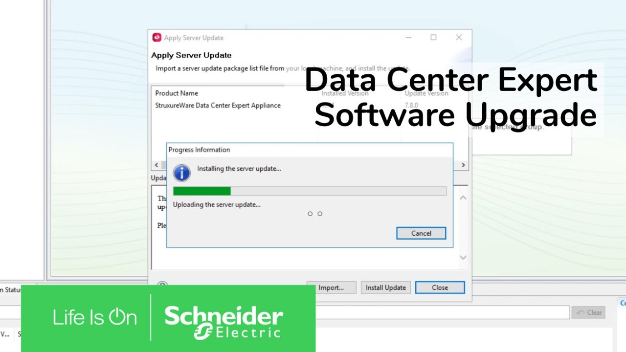 Upgrade Process for Data Center Expert | Schneider Electric Support