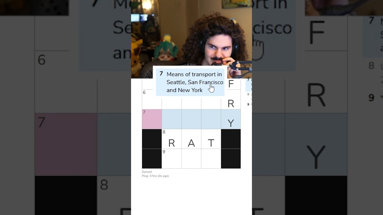 ruben is a mini crossword gebius... #justchatting #crossword #rubensargasm