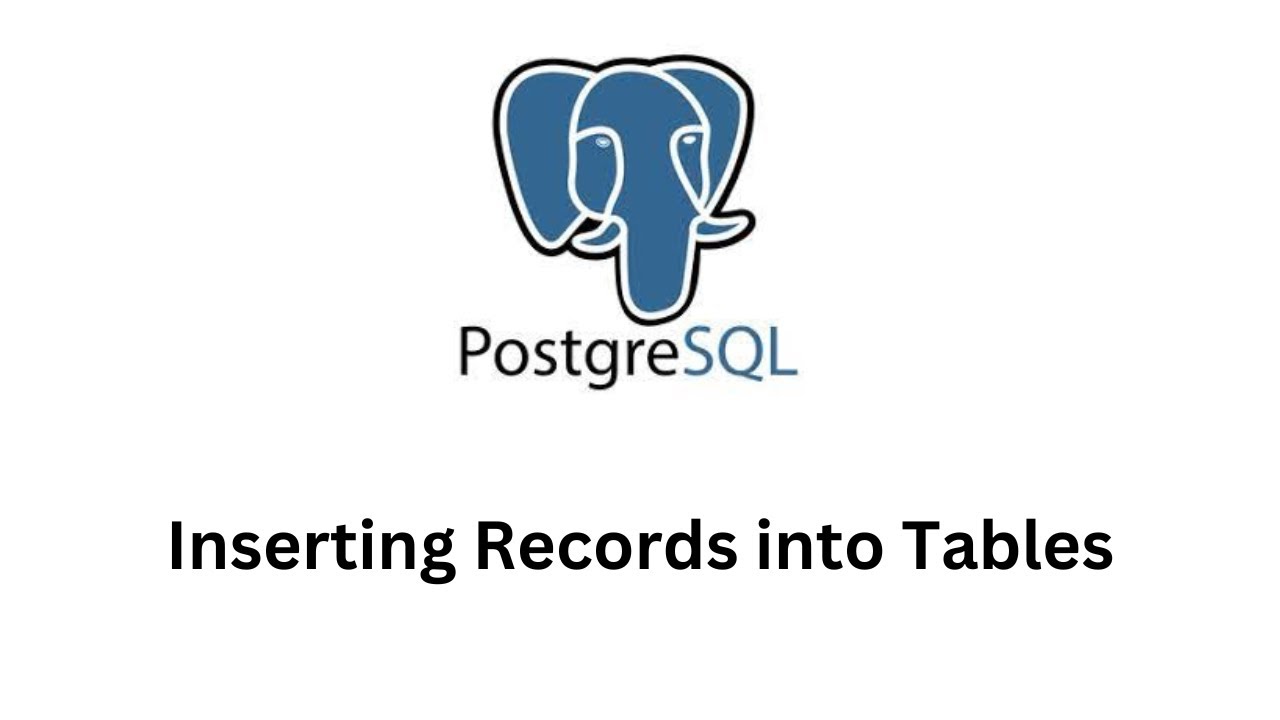 Inserting records into table in postgres