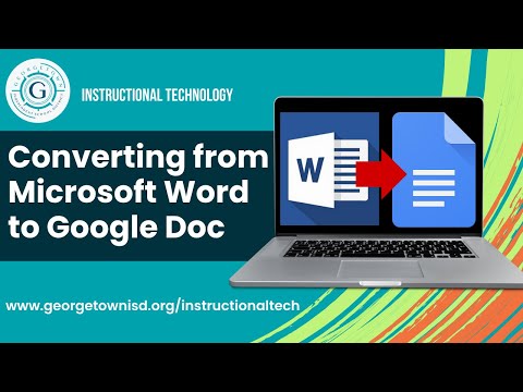 Converting from Microsoft Word to Google Doc