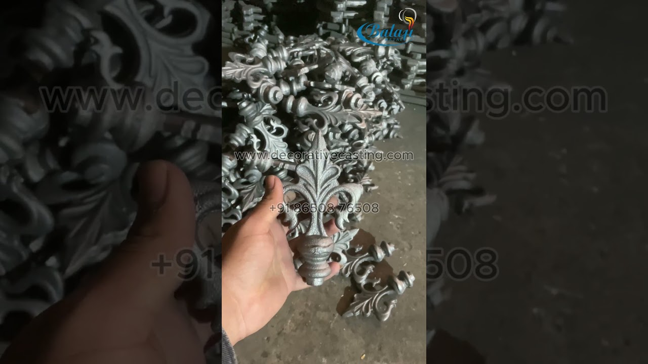🔩 Premium Cast Iron Fence Railhead | Classic European Design  #indiancraftsmanship #interiordesign