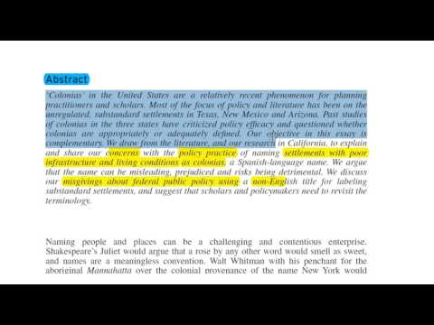 Parts of a Report