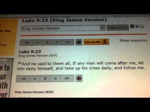 A Video Devotional: What does Jesus Really Mean By "Pick up YOUR cross DAILY and follow ME"???