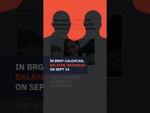 Suspects in missing beauty queen Catherine Camilon case nabbed in Batangas