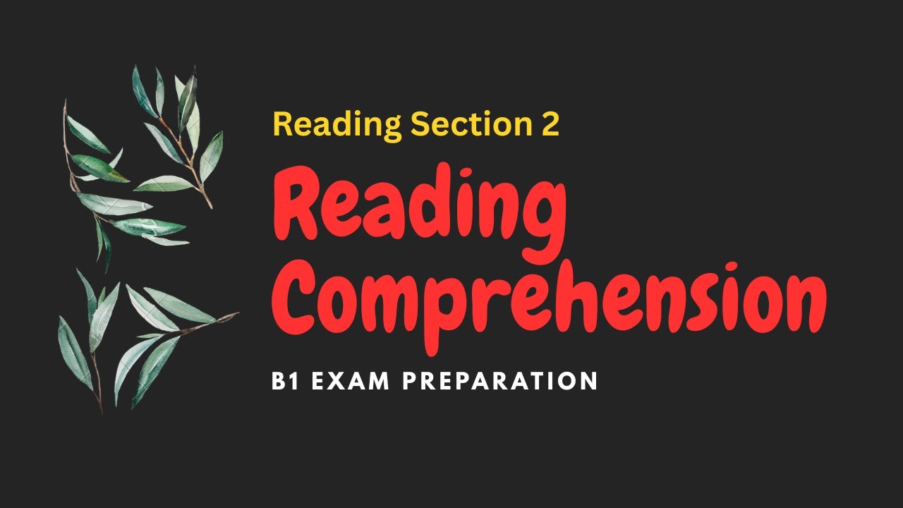 German B1 Exam Preparation | The Reading Exam | Reading Comprehension
