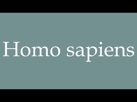 How to Pronounce ''Homo sapiens'' Correctly in French