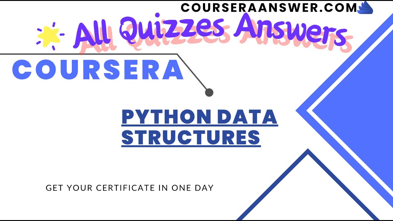 Python for Everybody Specialization-Python Data Structures ALL QUIZ ANSWERS