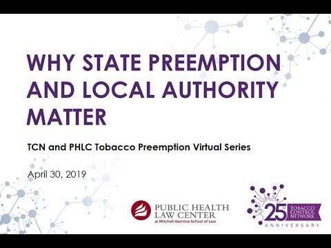 Why State Preemption and Local Authority Matter