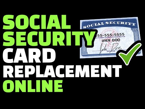 SOCIAL SECURITY CARD REPLACEMENT ONLINE FOR FREE