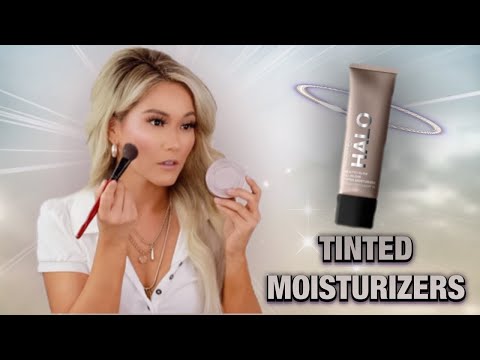 BEST TINTED MOISTURIZERS FOR MATURE SKIN | NEW HALO GLOW TINTED MOISTURIZER REVIEW & 8HR WEAR TEST