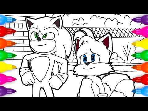 Sonic and Tails Coloring Pages | Knuckles 2024