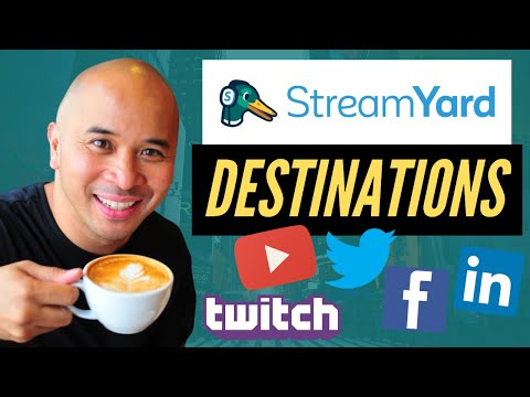 Streamyard Tutorial 2023: ADD DESTINATONS to Streamyard
