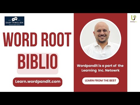 Unlock the Power of Words: Biblio Explained! | Hinglish Word Root Series