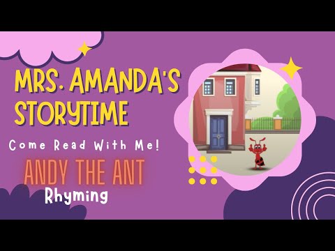 #rhyming Andy the Ant Original Complete Lesson on Rhyming Read Aloud Read with Me Learn to Rhyme