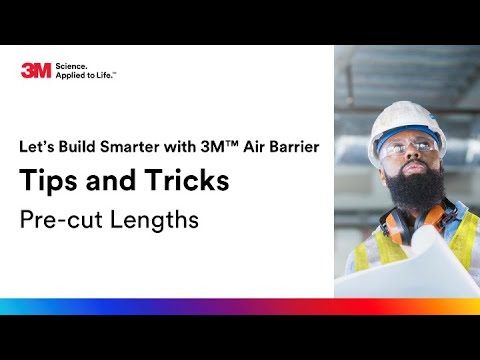 3Mâ„¢ Air Barrier with Permeable Backing 3015VP Tips: Pre-Cut Lengths