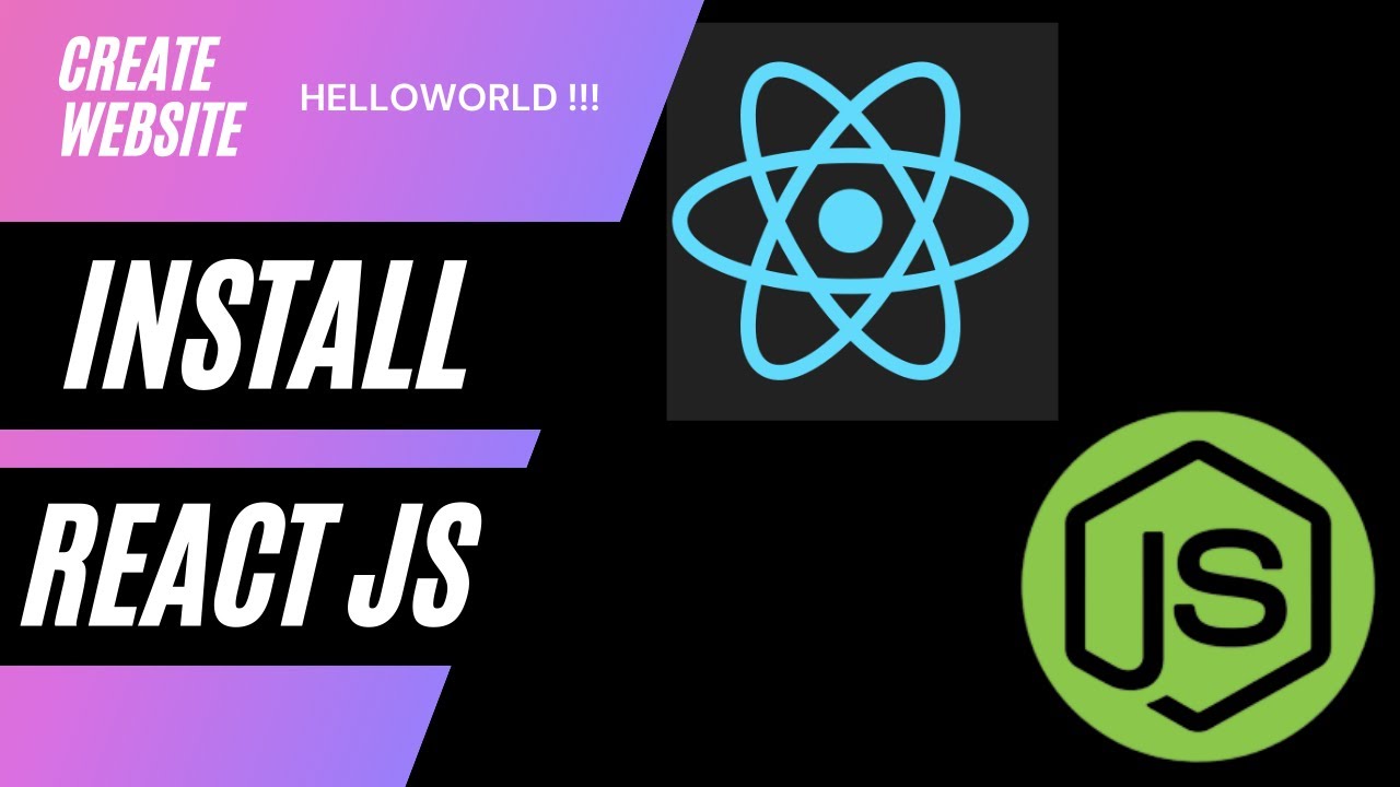 How to install react JS | Install node JS | Create a react app
