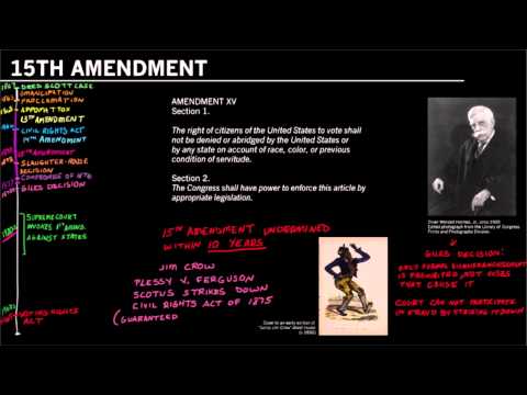 Reconstruction Amendments: 15th Amendment