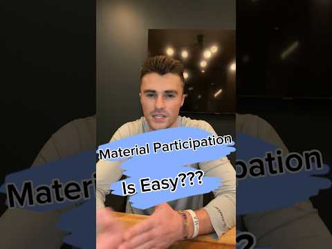 Understanding the Material Participation Test: The Red Flags 🚩#taxstrategy #taxtips