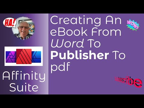 How To Create An eBook From Word To Publisher To a pdf. The Full Story