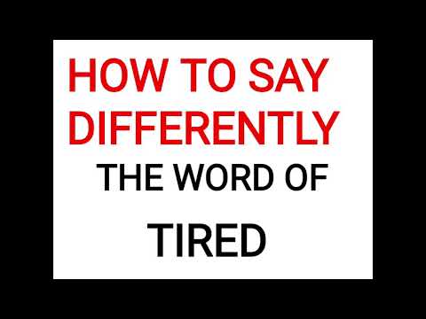 HOW TO SAY THE WORD " TIRED " / Similar Meaning / SPOKEN ENGLISH THROUGH TAMIL /