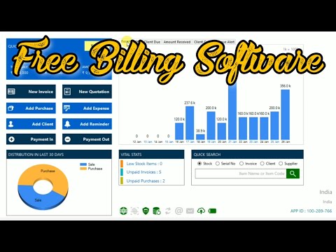 Free Billing Software with GST | Hitech Billing Software Review in Hindi