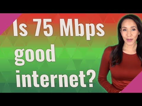 Is 75 Mbps good internet?