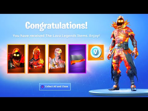 The New LAVA LEGENDS PACK in Fortnite..