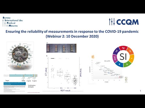 CCQM Webinar: Ensuring reliability of measurements in response to the Covid-19 pandemic (2)