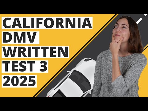 California DMV Written Test 3 2025 (60 Questions with Explained Answers)