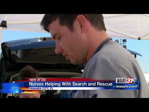 Nurses helping with search and rescue