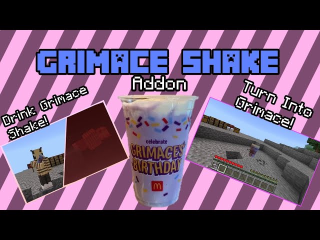 Grimace Shake Addon Minecraft Mod