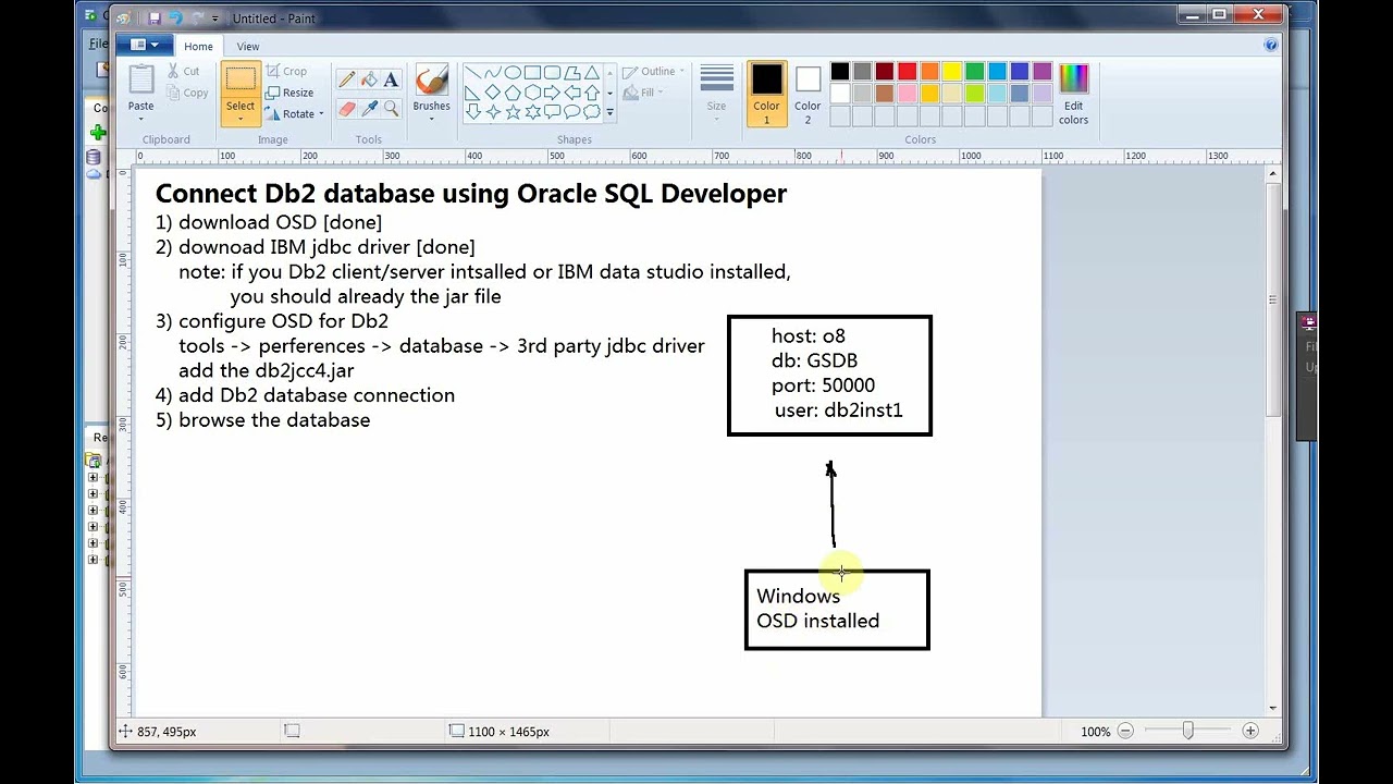 Connect Db2 LUW database using Oracle SQL Developer