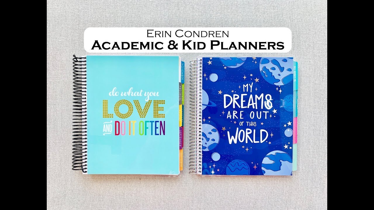 ERIN CONDREN ACADEMIC PLANNER & KIDS PLANNER