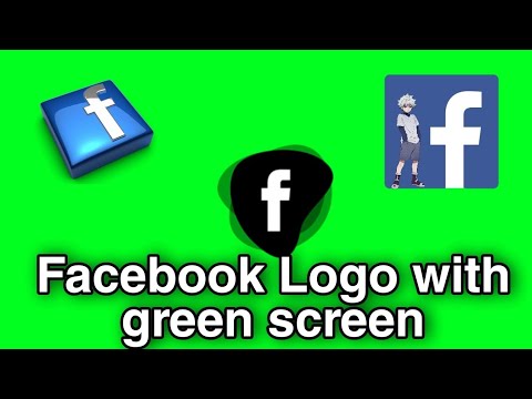 FACEBOOK LOGO with GREEN SCREEN|sharing is caring