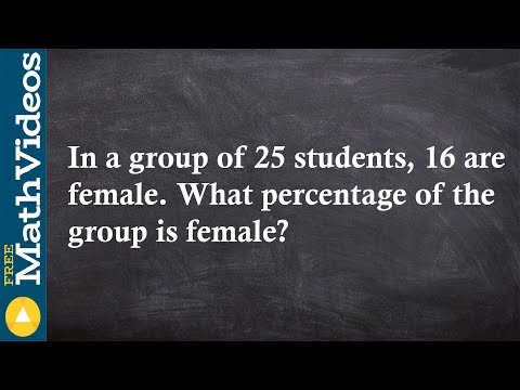 ACT SAT Prep How to determine the percentage of a group of students