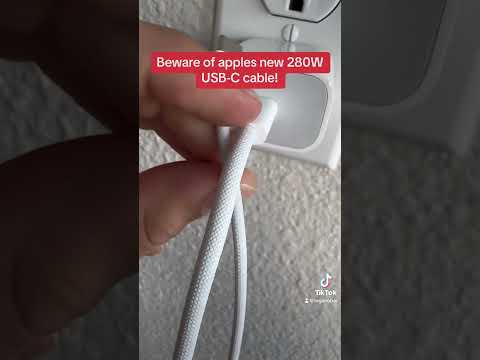 Beware of the new 280W USB-C Cable! #fyp #foryou #trending #iphone #apple #iphone15 #iphone15promax