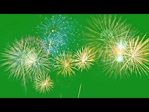 Special Fireworks Free Green Screen 4K