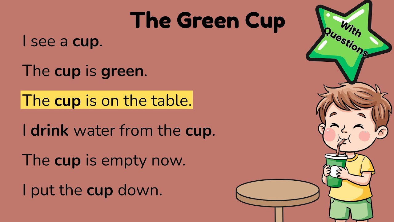 Kindergarten to 1st Grade English Reading Practice | Comprehension