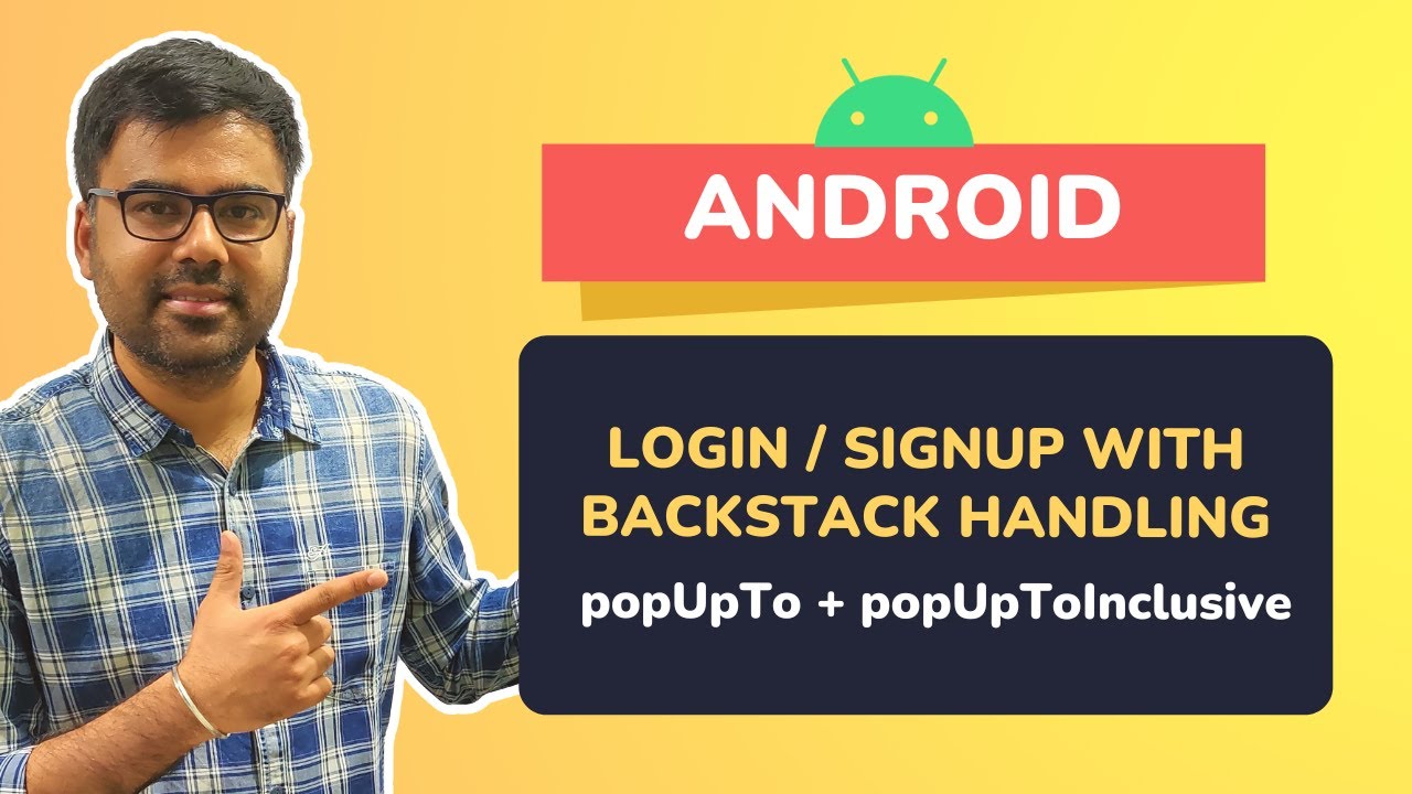 Android Login & Signup with Navigation Framework + BackStack | CheezyCode (Hindi)