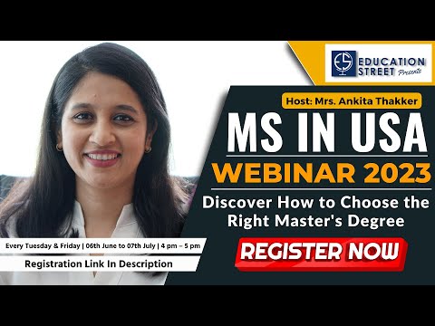 MS IN USA | Discover How to Choose the Right Master's Degree | Free Webinar #msinus #studyinusa