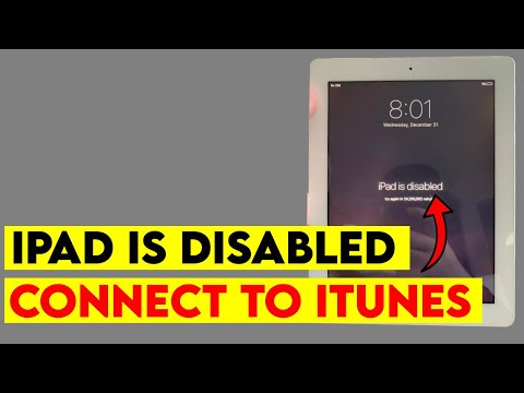 iPad is Disabled Connect to iTunes | iPad is Disabled| How to Fix iPad is disabled connect to iTunes