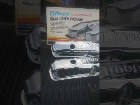 Mopar Performance New old stock Chrome Valve covers!😎👍#mopar #moparornocar #nonamenationals
